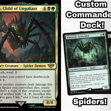Spider Edh Deck Etsy