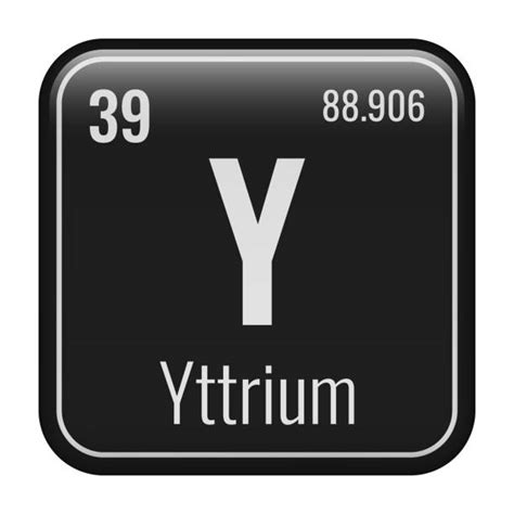 Yttrium Element Symbol Periodic Table Element Yttrium Icon Stock