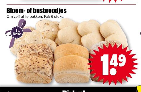 Bloem Of Busbroodjes Pak Stuks Aanbieding Bij Dirk