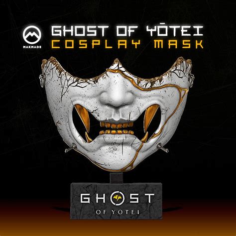 👻 Ghost Of Yotei Halloween Cosplay Mask・ Stl File For 3d Printing・cults