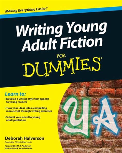 Writing Young Adult Fiction For Dummies By Deborah Halverson Paperback