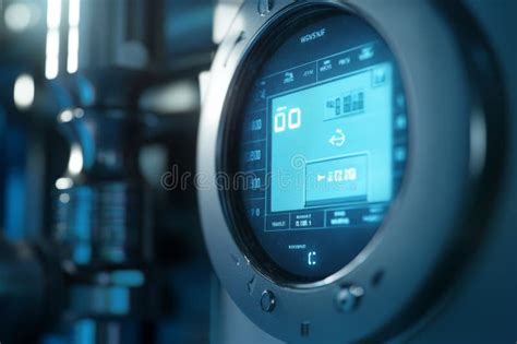 Close Up View Of Smart Water Meter Displaying Accurate Consumption Data Generative Ai Stock