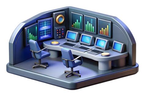 Glossy Control Room Background With Screens Displaying Operational Data Hightech Environment