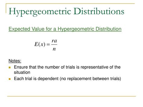 Ppt Hypergeometric Distributions Powerpoint Presentation Free