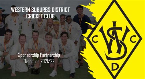 Sponsorship Western Suburbs District Cricket Club