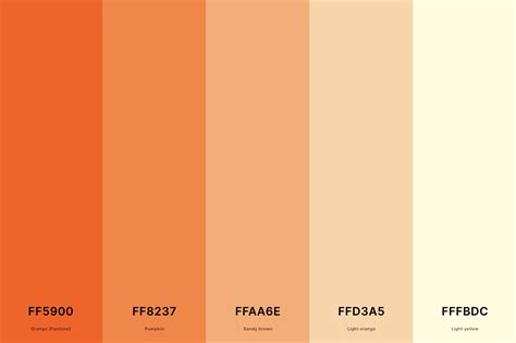 25 Best Orange Color Palettes With Names And Hex Codes Orange Color