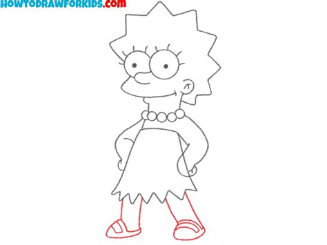 How To Draw Lisa Simpson Head