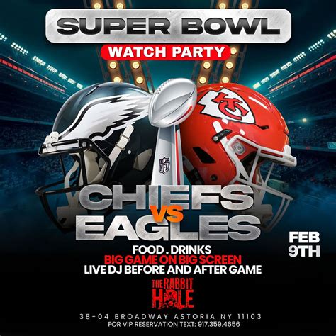 Super Bowl Lix Watch Party 🏈 The Rabbit Hole