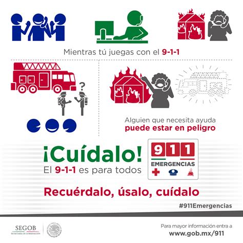 Infografías Carteles Y Gráficos 9 1 1 911 Gobierno Gobmx