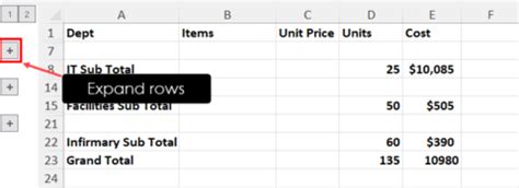 Ways To Collapse Rows In Excel How To Excel