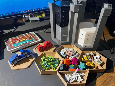 Stl File Game Component Trays With Storage Carry Case 2 Design Options