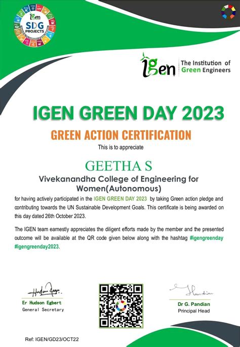 Geetha Sundar On Linkedin Igengreenday Igengreenday2023
