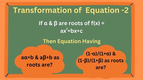 Transformation Of Quadratic Equation Part 2 Jee Mathematics Algebra Youtube Transformation Of Quadratic Equation Part 2 Jee Mathematics Algebra Youtube
