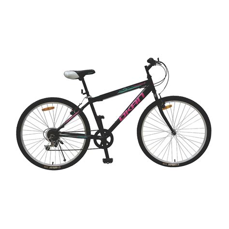 Bicicleta Okan Himalaya Rodado 26 Acero Negra Dama — Netpc