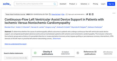 Continuous Flow Left Ventricular Assist Device Support In Patients With