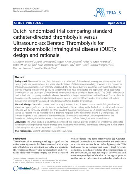 [pdf] Dutch Randomized Trial Comparing Standard Catheter Directed