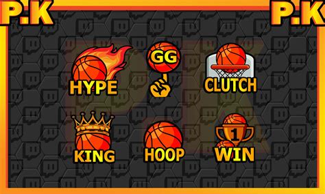 Basketball Twitch Emotes By Pkgraphicart On Dribbble