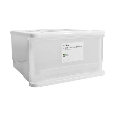 Jual Stora Ukuran L Laci Penyimpanan Single Putih Original Ace