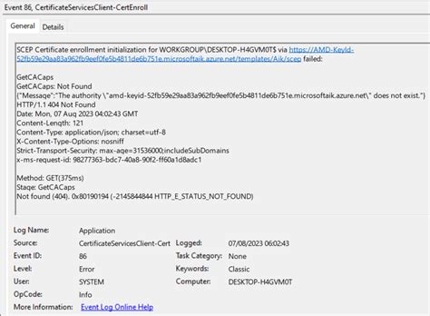 Crashes Due To Scep Certificate Enrollment Initial Amd Community