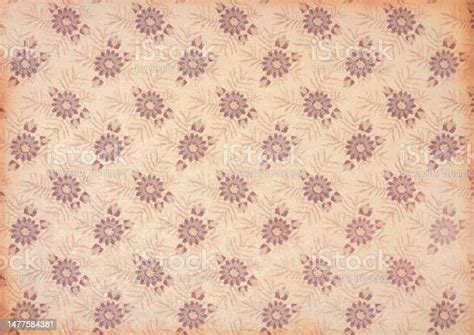 꽃 장식이 있는 복고풍 배경 패키지 디자인 엽서 래퍼 또는 스크랩북에 대한 래스터 그림 종이 또는 직물에 인쇄 0명에 대한 스톡 벡터 아트 및 기타 이미지 Istock