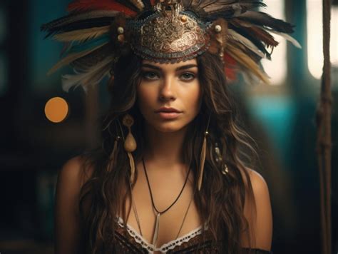 Una Chica Amazona Bohemia Retrato Fotograf A Art Stica Joven Mujer De A Os Foto Premium