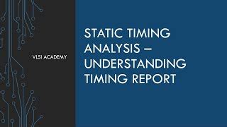 STA Lec1 Basics Of Static Timing Analysis Static Ti Doovi