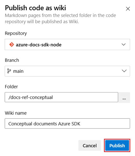 Publish Git Repository Files To Team Wiki Azure Devops Microsoft Learn