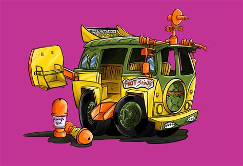 Tmnt Turtle Van Stickers Coming Soon Prints Available R Tmnt