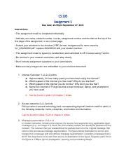 Assignment Key Pdf Cs Assignment Due Date Pm September Instructions