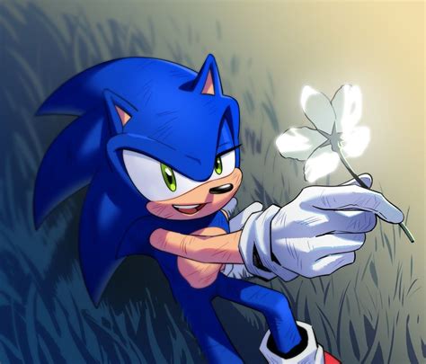 Sonic The Hedgehog Pointing At Something With His Right Hand In Front