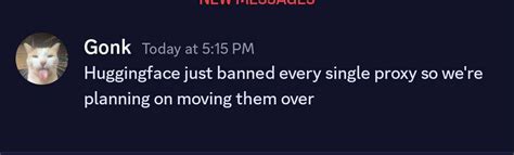 Warning Huggingface Banned All Proxys Rsillytavernai