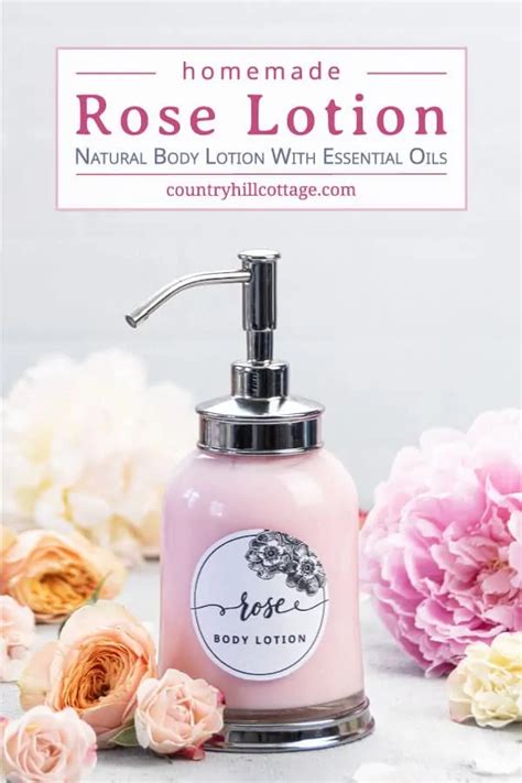 DIY Rose Body Lotion Without Beeswax Non Greasy Natural Rose Body
