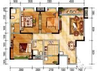 新豪天地C户型户型图 南充新豪天地3室2厅2卫122 0平方米户型图 吉屋网