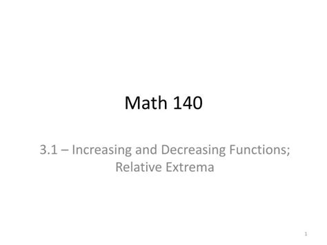 Ppt Math 140 Powerpoint Presentation Free Download Id 2432703
