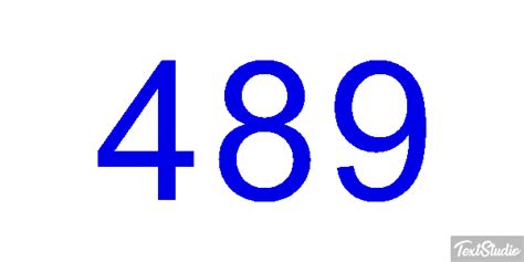 489 Number Animated  Logo Designs