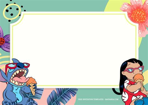 9 Happy Summer With Lilo And Stitch Birthday Invitation Templates Artofit