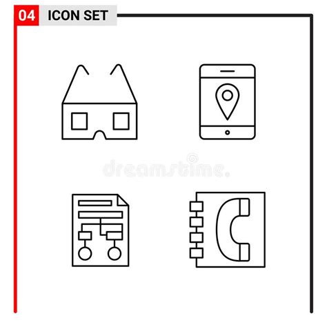 4 General Icons For Website Design Print And Mobile Apps 4 Outline