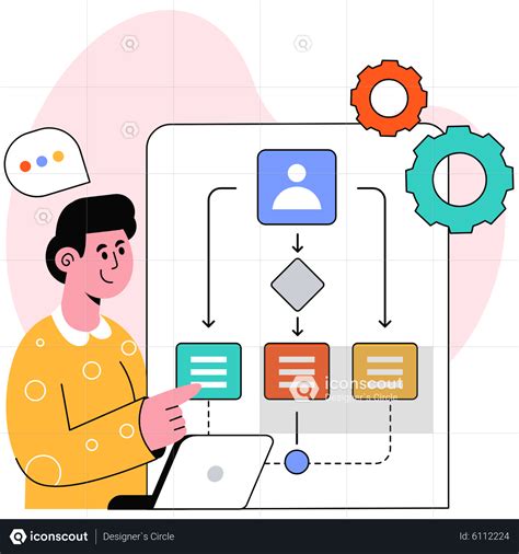Workflow Process Animation By Design Circle Lottiefiles
