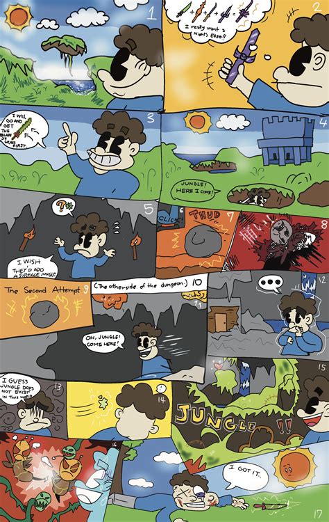 Poorly Drawn Terraria Comic Acquiring A Blade Of Grass Rterraria