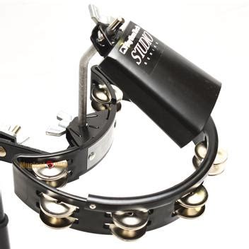Kit percussão cowbell meia lua clamp rhythm tech Pandeirola