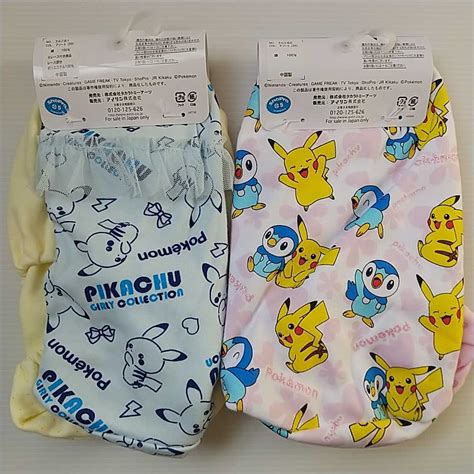 Paypayフリマ｜ポケモン ショーツ【130cm】2枚組×2（4枚セット）綿100インゴム パンツ下着女の子女児ポケット