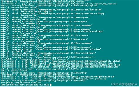 Postgresql数据库学习案例20240430 源码包安装postgresql12centos7initdb Warning