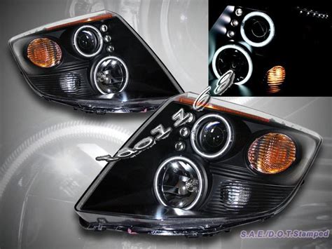 Purchase NISSAN SENTRA DUAL CCFL HALO LED PROJECTOR HEADLIGHTS BLACK In Cerritos