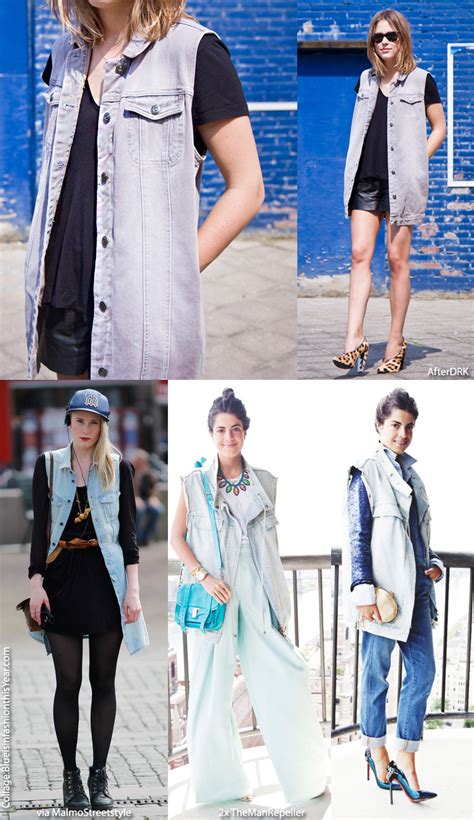 Как и с чем носить джинсовую жилетку 81 фото