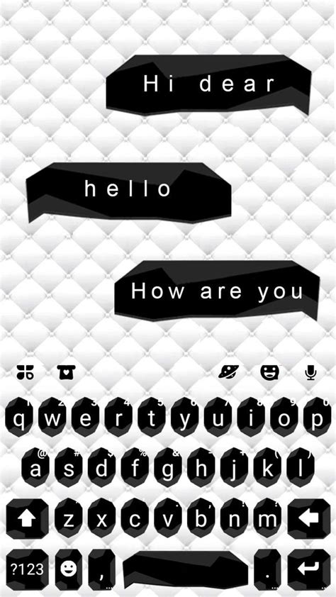 Black White Sms Keyboard Theme For Android Download