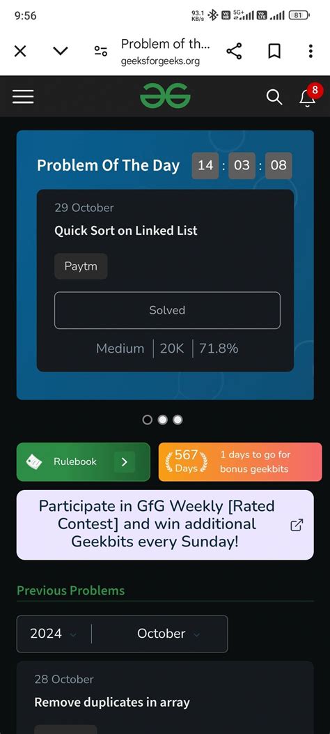 Day Geekstreak2024 Geekstreak Problemsolving Learning Consistencylskey Keepgrowing