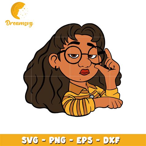 Girl Svg Cut File Glasses Png Eps Dxf Dreamsvg Store