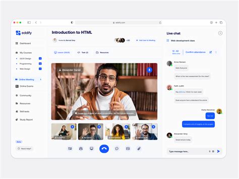 Virtual Live Class Dashboard By Abdulquadri Musa On Dribbble