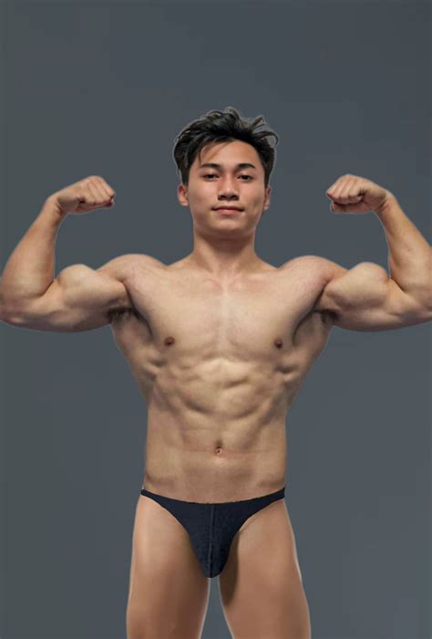 Handsome Young Muscular Asian Bodybuilder By Trankhoimy On Deviantart