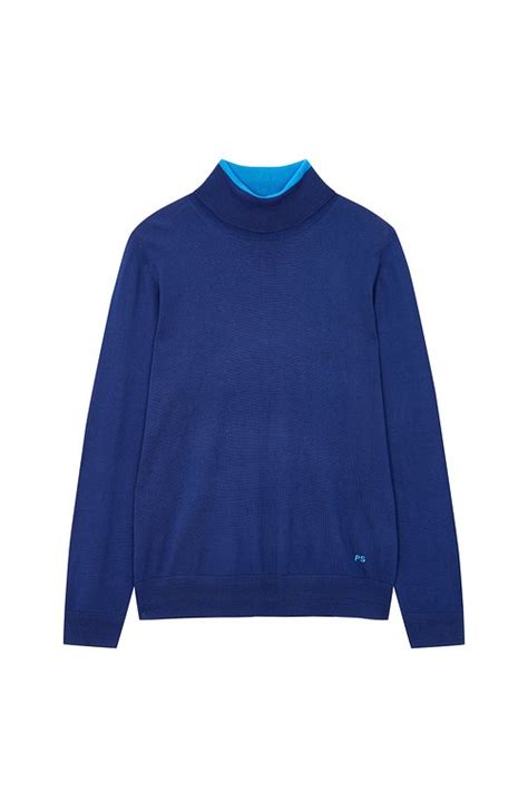 Paul Smith폴스미스 Ps Paul Smith 미니 로고 자수 터틀넥 니트 Sivillage 에스아이빌리지